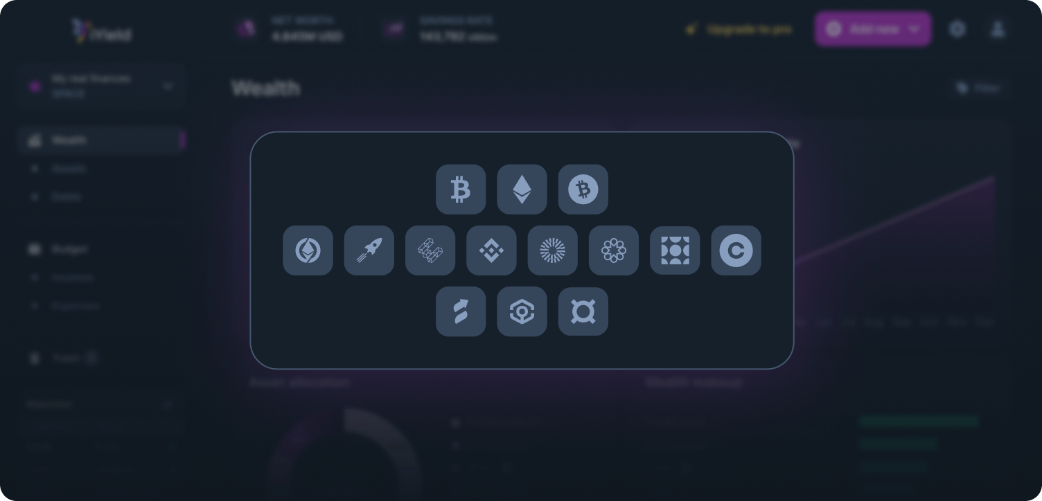 Supported Cryptos & Protocols - iYield Knowledge Base