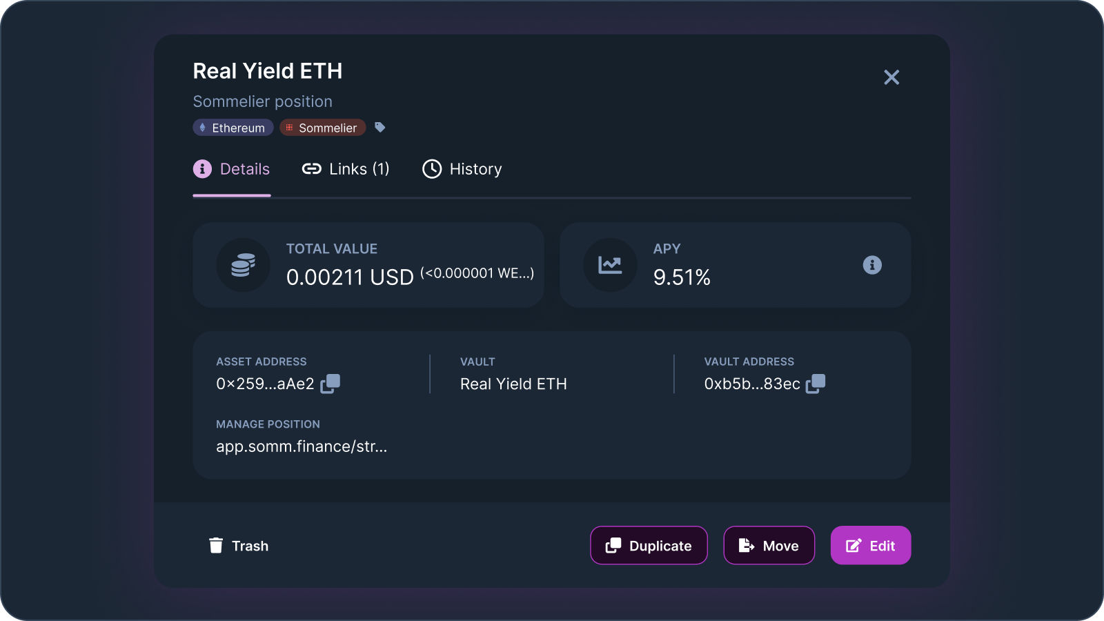 Add Sommelier positions - iYield Knowledge Base